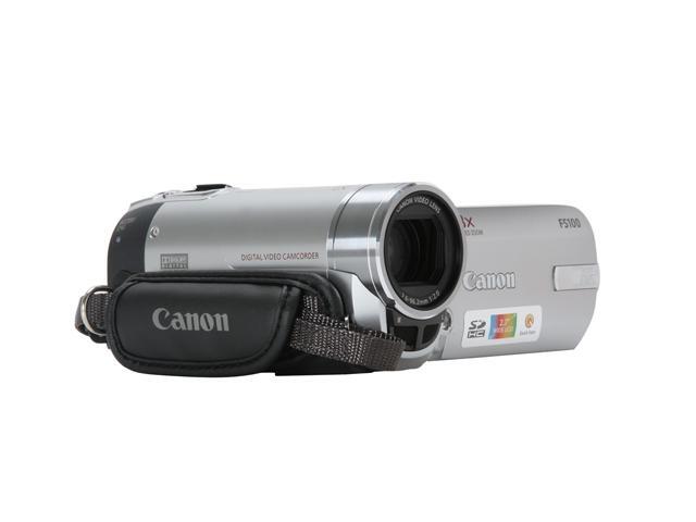 Canon FS100 Moonstone Silver 2.7"123K LCD 37X Optical Zoom Flash Memory ...