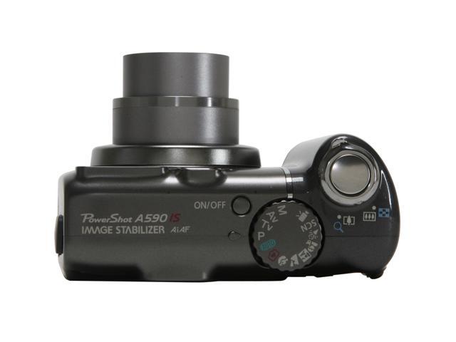 Canon PowerShot A590 IS Black 8.0 MP Digital Camera - Newegg.com