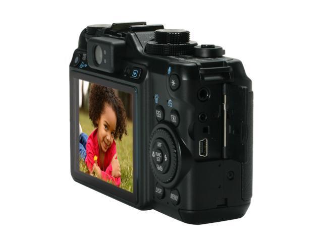 Canon PowerShot G10 Black 14.7 MP 28mm Wide Angle Digital Camera ...