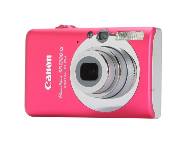 Canon PowerShot SD1200 IS Pink 10.0 MP Digital Camera - Newegg.com
