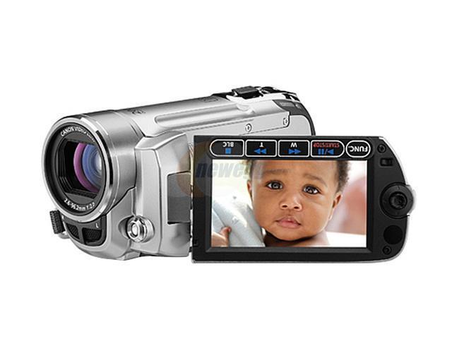 Refurbished: Canon FS100 Moonstone Silver Flash Memory Camcorder ...