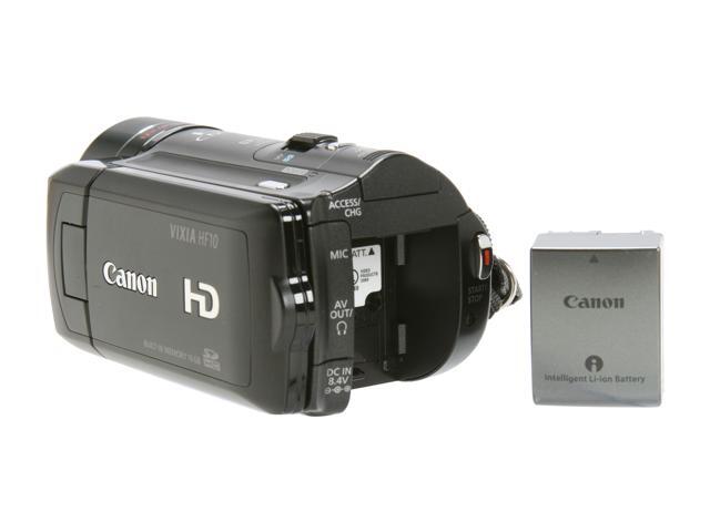 Refurbished: Canon VIXIA HF10 Black Full HD Dual Flash Memory Camcorder ...