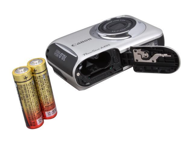 Canon PowerShot A495 Silver 10.0 MP Digital Camera - Newegg.com