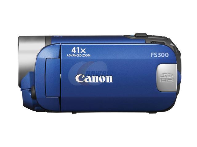 Canon FS300 Blue Flash Memory Camcorder - Newegg.com