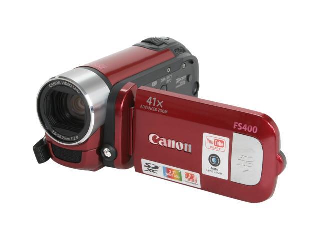 Canon FS400 Red HDD/Flash Memory Camcorder - Newegg.com