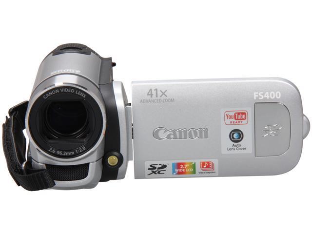 Canon FS400 Silver HDD/Flash Memory Camcorder - Newegg.com