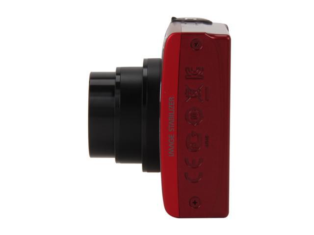 Canon PowerShot A3400 IS Red 16 MP 28mm Wide Angle Digital Camera ...