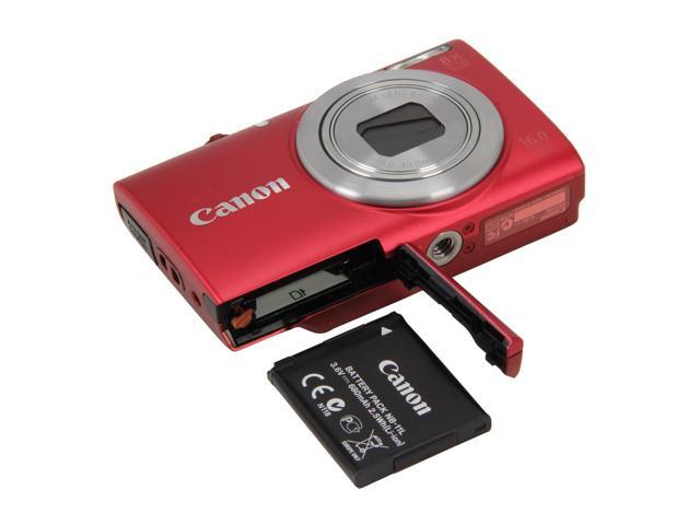 Canon PowerShot A4000 IS Red 16.0 MP 28mm Wide Angle Digital Camera ...