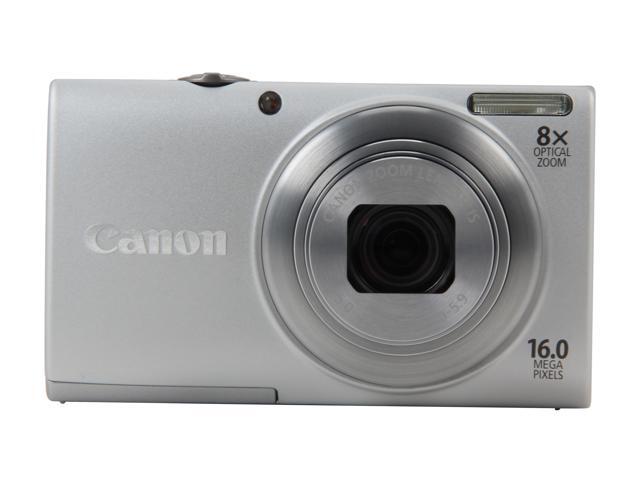 Canon PowerShot A4000 IS Silver 16.0 MP 28mm Wide Angle Digital Camera ...