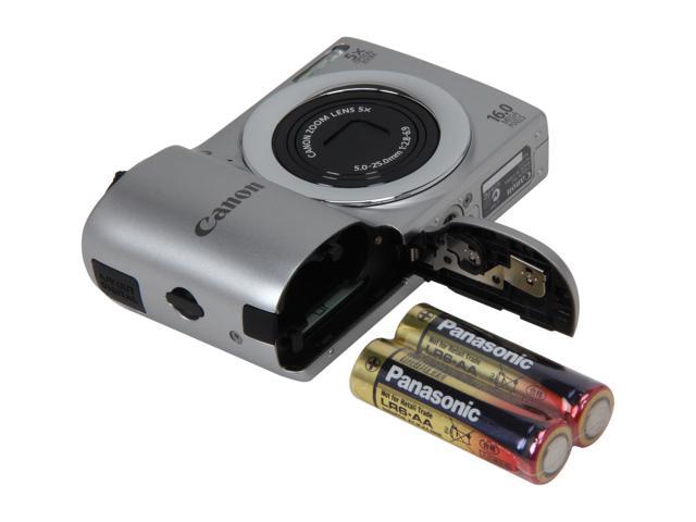 Canon PowerShot A810 Silver 16 MP 28mm Wide Angle Digital Camera ...