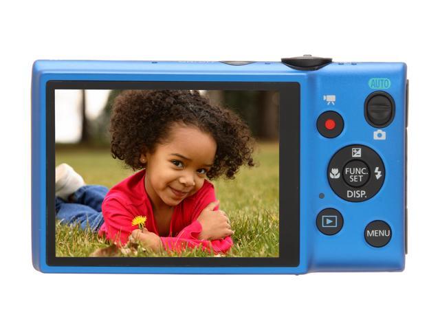 Canon PowerShot ELPH 115 IS Blue 16 MP 28mm Wide Angle Digital Camera ...