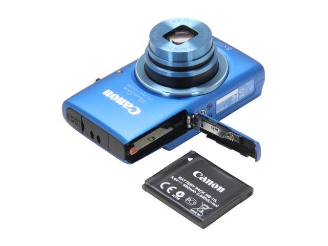 Canon PowerShot ELPH 115 IS Blue 16 MP 28mm Wide Angle Digital Camera ...