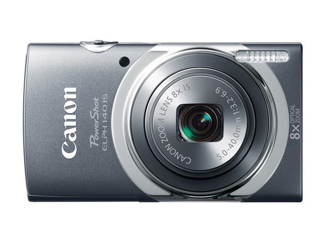 Canon PowerShot ELPH 140 IS Gray 16.0 MP Digital Camera - Newegg.com