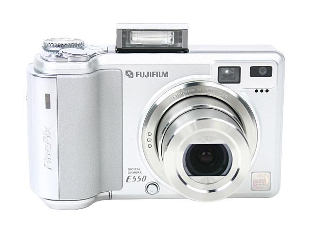 FUJIFILM FinePix E550 Silver 6.3 MP Digital Camera - Newegg.com