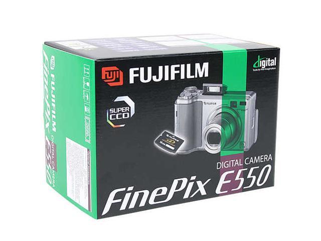 FUJIFILM FinePix E550 Silver 6.3 MP Digital Camera - Newegg.com