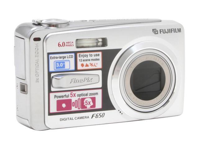 FUJIFILM FinePix F650 Silver 6.0MP Digital Camera - Newegg.com
