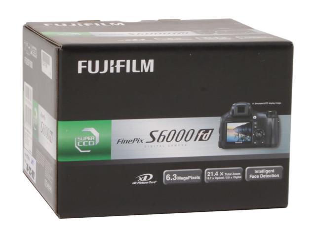 FUJIFILM FinePix S6000fd Black 6.3 MP Digital Camera - Newegg.com