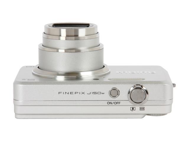 FUJIFILM FinePix J150W Silver 10 MP 28mm Wide Angle Digital Camera ...