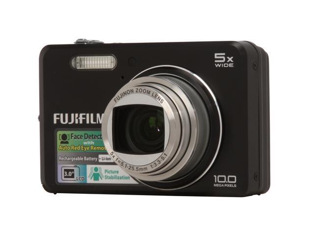 FUJIFILM FinePix J150W Black 10 MP 28mm Wide Angle Digital Camera ...