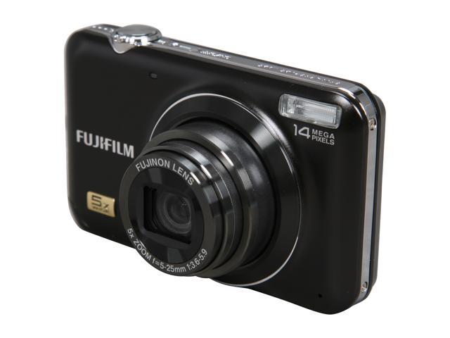 FUJIFILM FINEPIX JX250 Black 14 MP 28mm Wide Angle Digital Camera ...