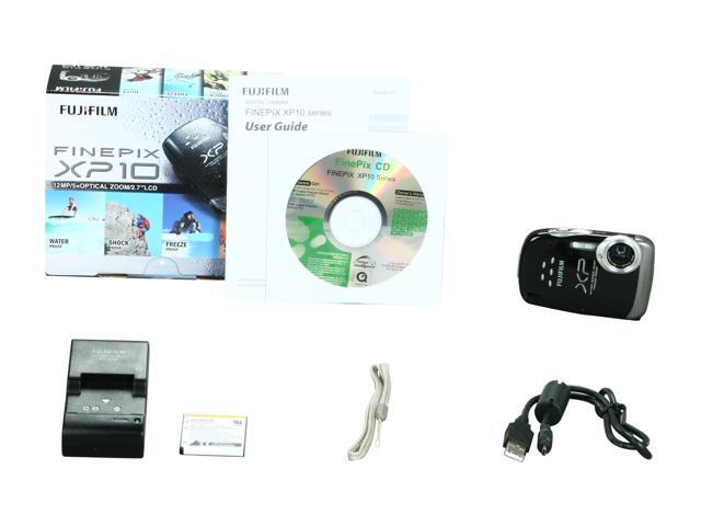 FUJIFILM FINEPIX XP10 Black 12.0 MP Waterproof Shockproof Digital Camera - Newegg.com