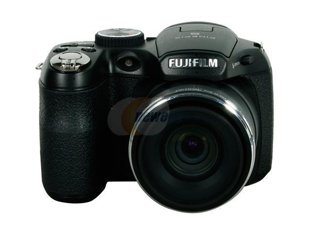 FUJIFILM FINEPIX S1800 Black 12.0 MP 28mm Wide Angle Digital Camera ...