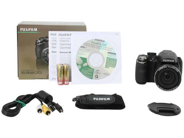 FUJIFILM S3200 Black 14.0 MP 24mm Wide Angle Digital Camera - Newegg.com