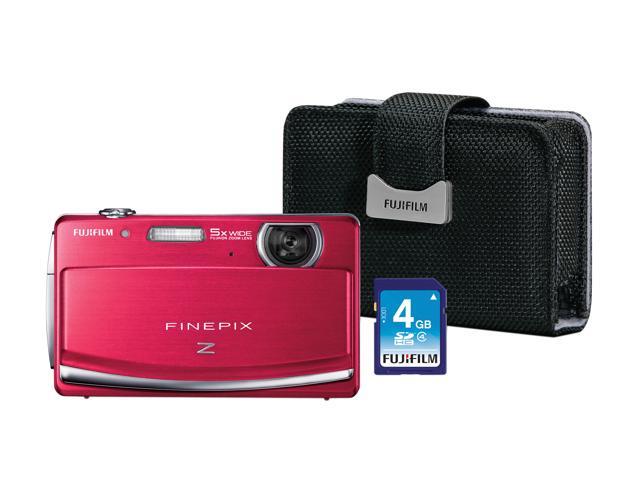 FUJIFILM Z90 RD BUNDLE Red 14.2 MP 3.0" 230K Touch LCD 5X Optical Zoom ...