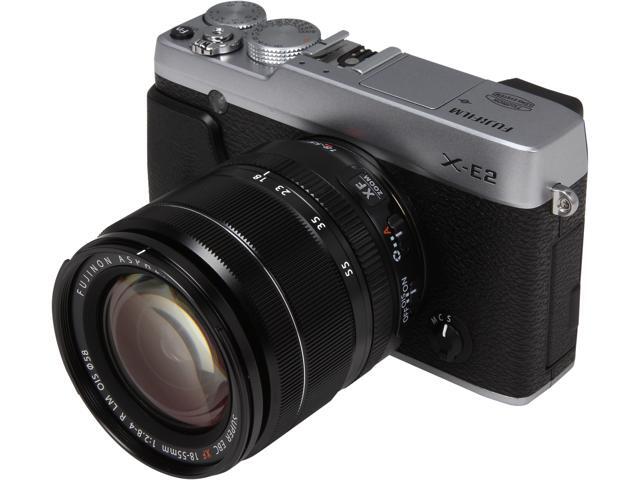 Open Box: FUJIFILM X-E2 16404935 Silver Compact Mirrorless System ...