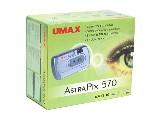 UMAX AstraPix 570 Silver 2MP Digital Camera - Newegg.com