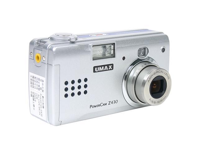 UMAX Powercam Z430 Silver 4.1MP Digital Camera - Newegg.com