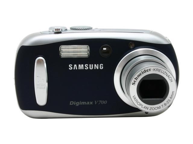 SAMSUNG DigiMax-V700 Blue 7.1 MP Digital Camera With 3x Optical Zoom ...