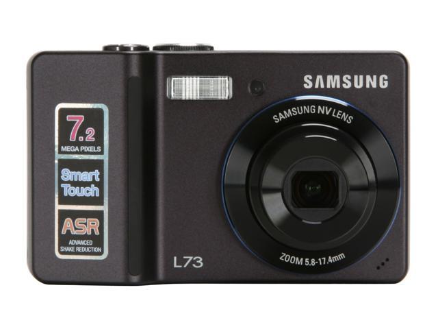 SAMSUNG L73 Black 7.2 MP Digital Camera - Newegg.com