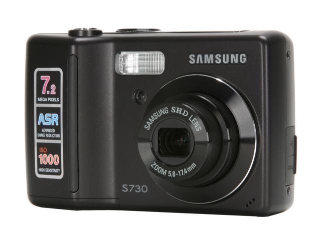 SAMSUNG S730 Black 7.2 MP Digital Camera - Newegg.com