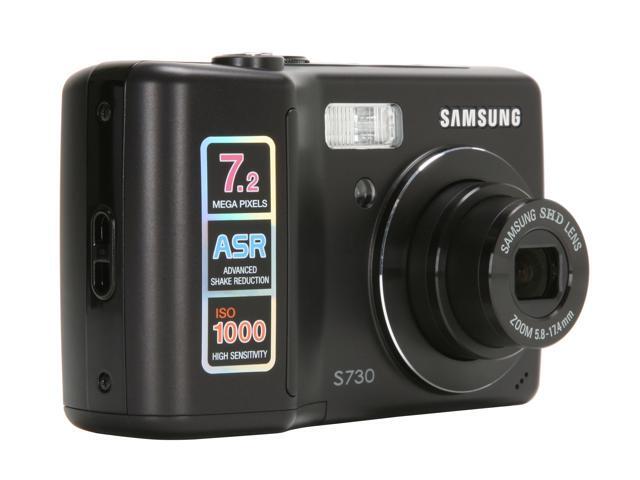 SAMSUNG S730 Black 7.2 MP Digital Camera - Newegg.com