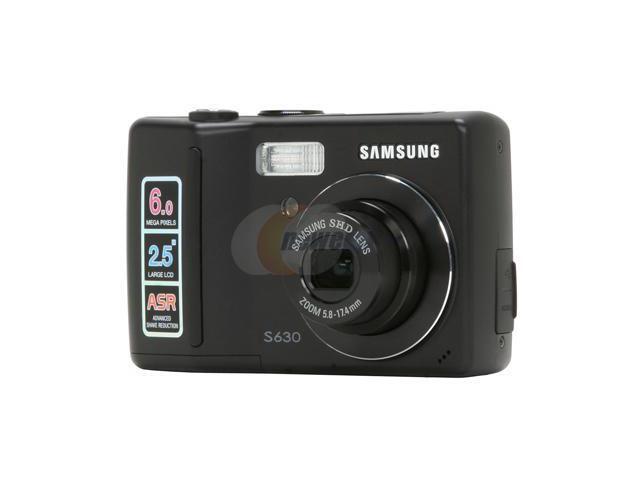 SAMSUNG S630B Black 6.0 MP Digital Camera - Newegg.com