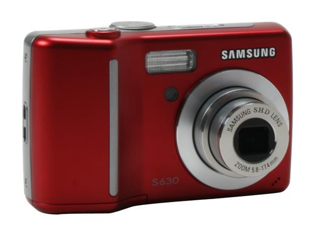 SAMSUNG S630R Red 6.0 MP Digital Camera - Newegg.com