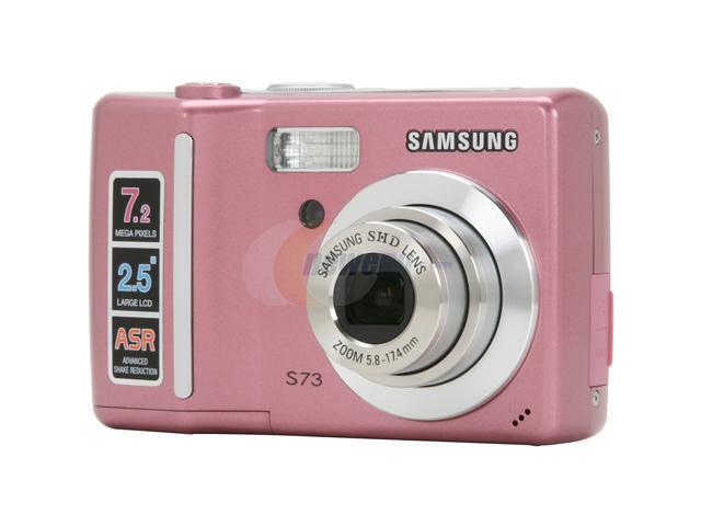 SAMSUNG S73 Pink 7.0 MP Digital Camera - Newegg.com