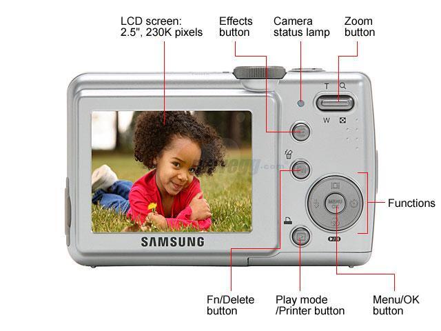 SAMSUNG S85 Silver 8.2 MP Digital Camera - Newegg.com