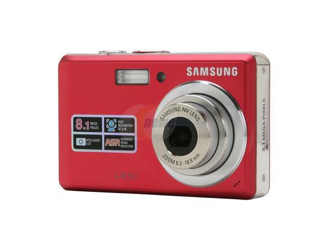 SAMSUNG L830R Red 8.1 MP Digital Camera - Newegg.com