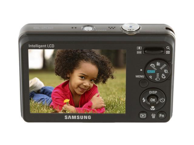 SAMSUNG SL202 Black 10.2 MP Digital Camera - Newegg.com