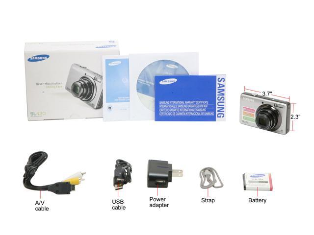 SAMSUNG SL420 Silver 10.2 MP Digital Camera - Newegg.com