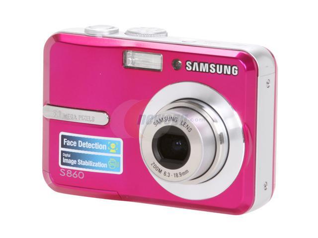 Refurbished: SAMSUNG S860 Pink 8.1 MP Digital Camera - Newegg.com