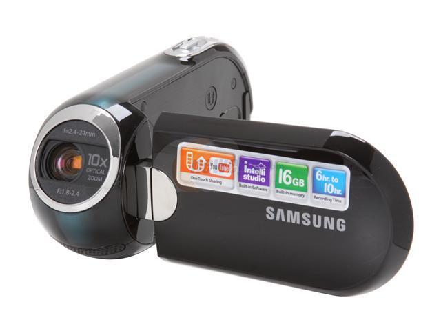 SAMSUNG SMX-C14 Black-Blue Compact SD Memory Camcorder - Newegg.com
