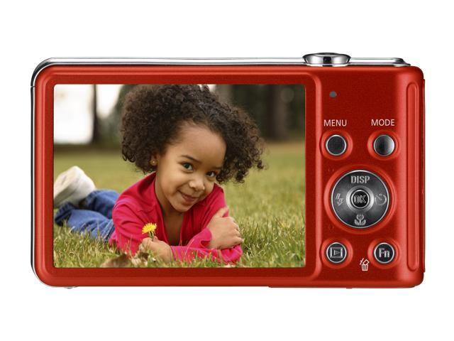 SAMSUNG TL110 Tomato Orange 14.2 MP 27mm Wide Angle Digital Camera HDTV ...