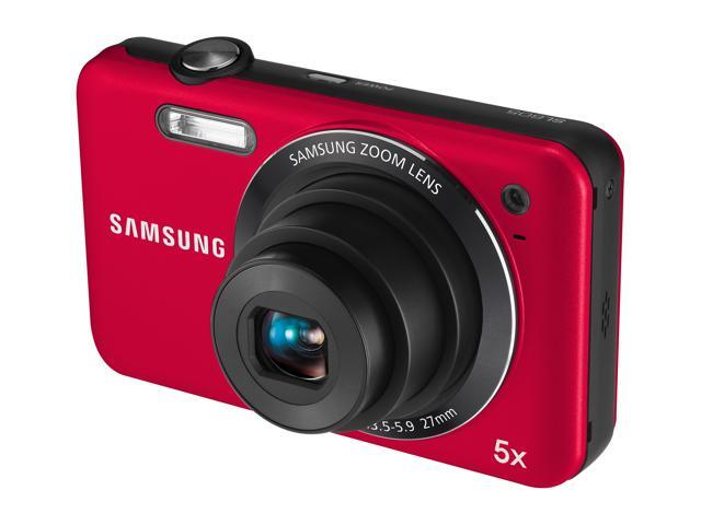 SAMSUNG SL605 Red 12.2 MP 27mm Wide Angle Digital Camera - Newegg.com