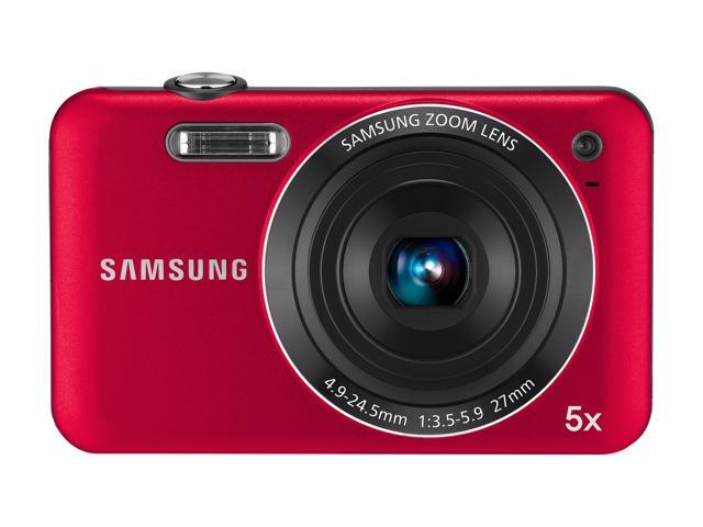 SAMSUNG SL605 Red 12.2 MP 27mm Wide Angle Digital Camera - Newegg.com
