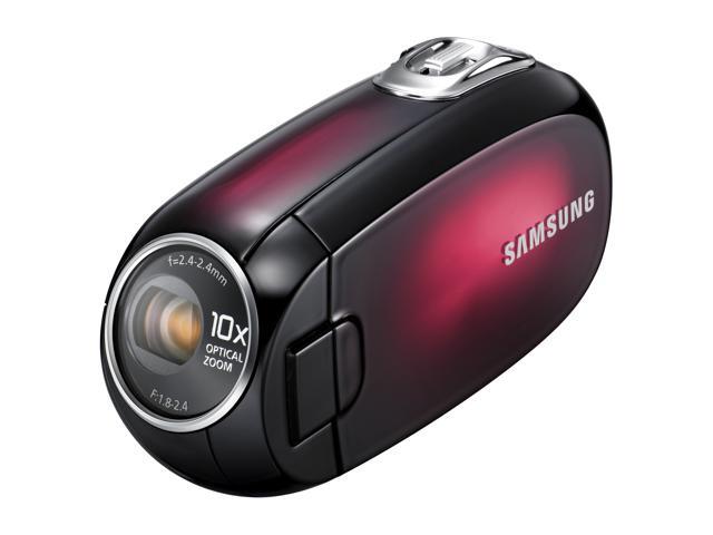 SAMSUNG SMX-C20 Black/Red Ultra Compact Digital Memory Camcorder ...