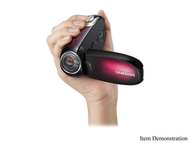 SAMSUNG SMX-C20 Black/Red Ultra Compact Digital Memory Camcorder ...
