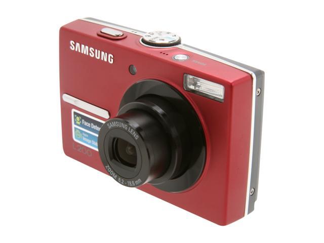SAMSUNG L200 Red 10.2 MP Digital Camera - Newegg.com